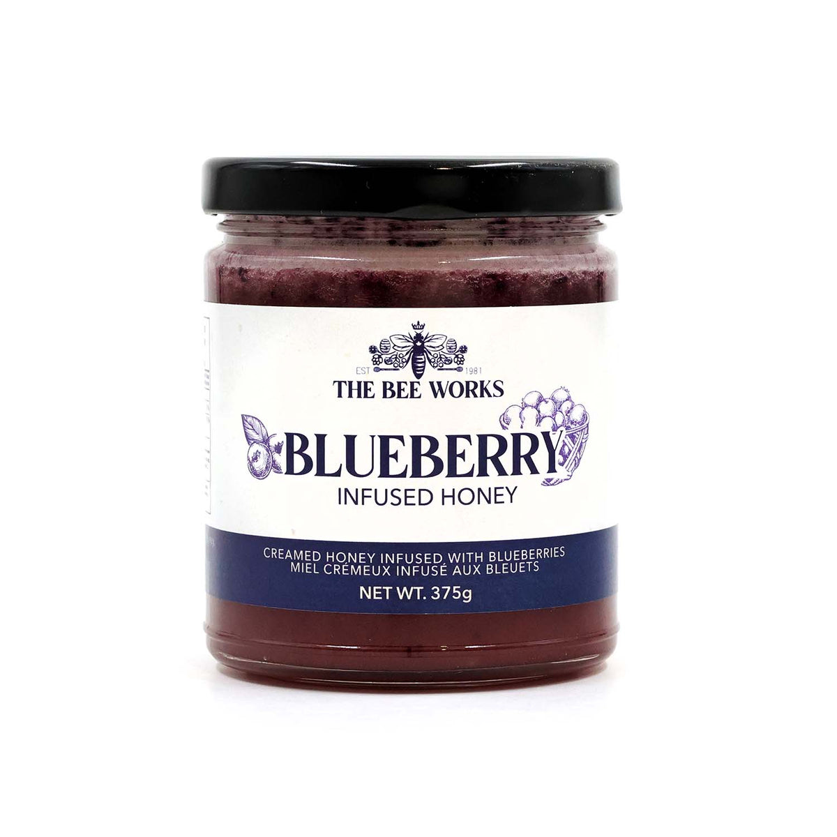 The Bee Works | Creamed Honey with Blueberries – Beeworks.com